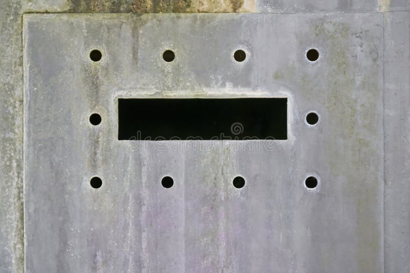 Textured Concrete Wall with Openings Stock Image - Image of sheet ...