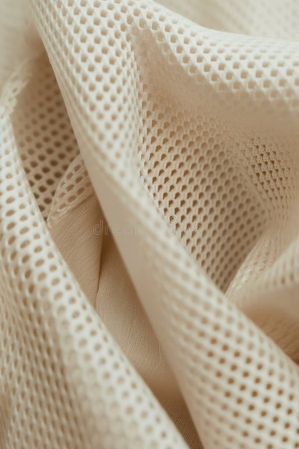 Close-up View of Textured Fabric with Grid Pattern. Wrinkled Texture ...
