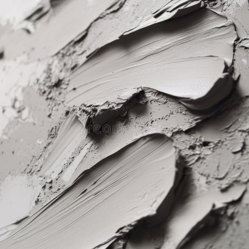 Textured Gray Surface Created by Spread Clay, Showcasing Artist S ...