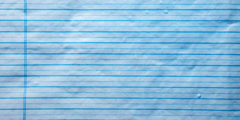 Close-up View of a Textured, Light Blue Lined Paper Background with ...