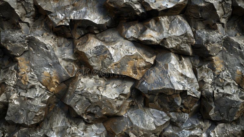 Rough Stone Surface Close-up with Assorted Rocks Stock Image - Image of ...