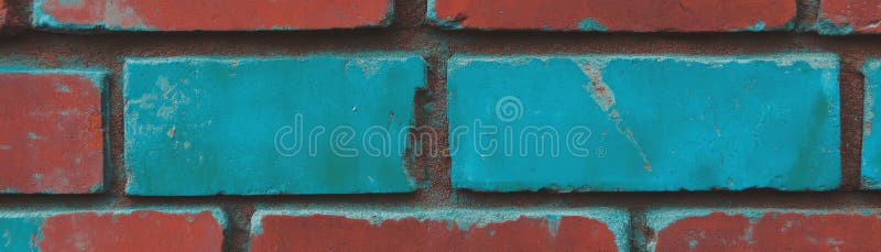 Close-up View of a Textured Section of a Brick Wall Featuring Halftone ...