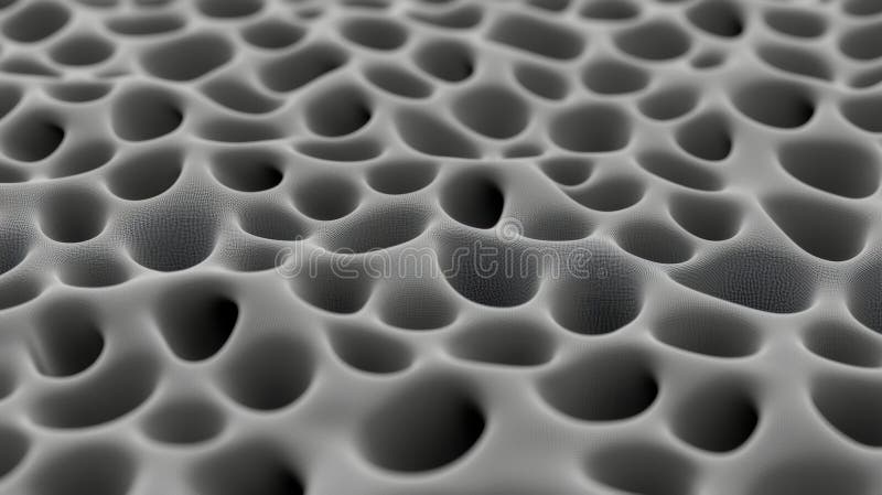 A Close-up View of a Textured Surface with a Complex, Interconnected ...