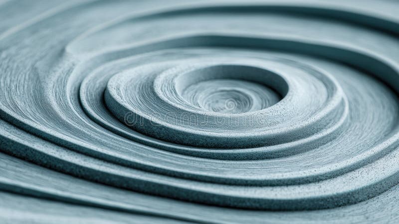 A Close-up View of a Textured Surface with Concentric Circles and a ...