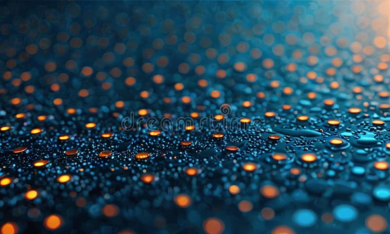 Close-up View Textured Surface with Pattern Small Orange and Blue Dots ...