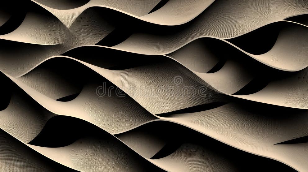 A Close-up View of a Textured Surface with a Repeating Wave-like ...
