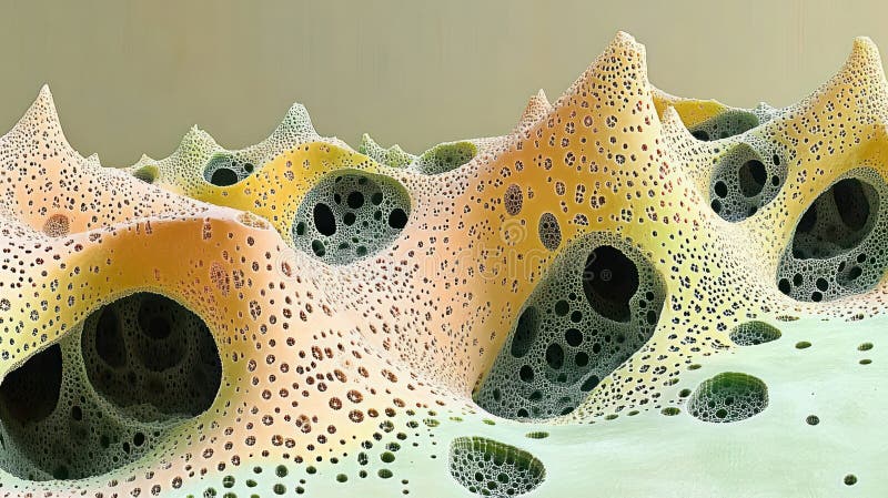 A Close-up View of a Textured Surface Resembling Porous Material or ...