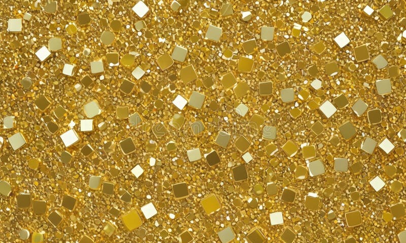 Close-up View Textured Surface with Small, Irregularly Shaped Gold and ...