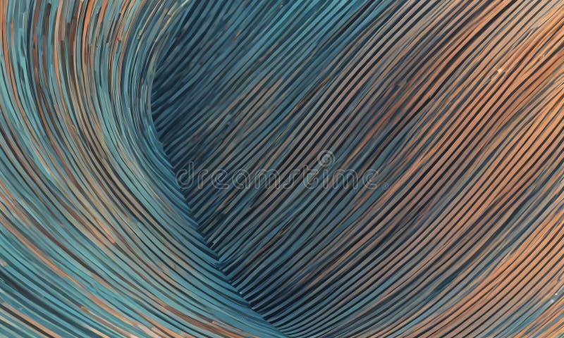 Close-up View Textured Surface with Swirling Pattern Blue and Orange ...