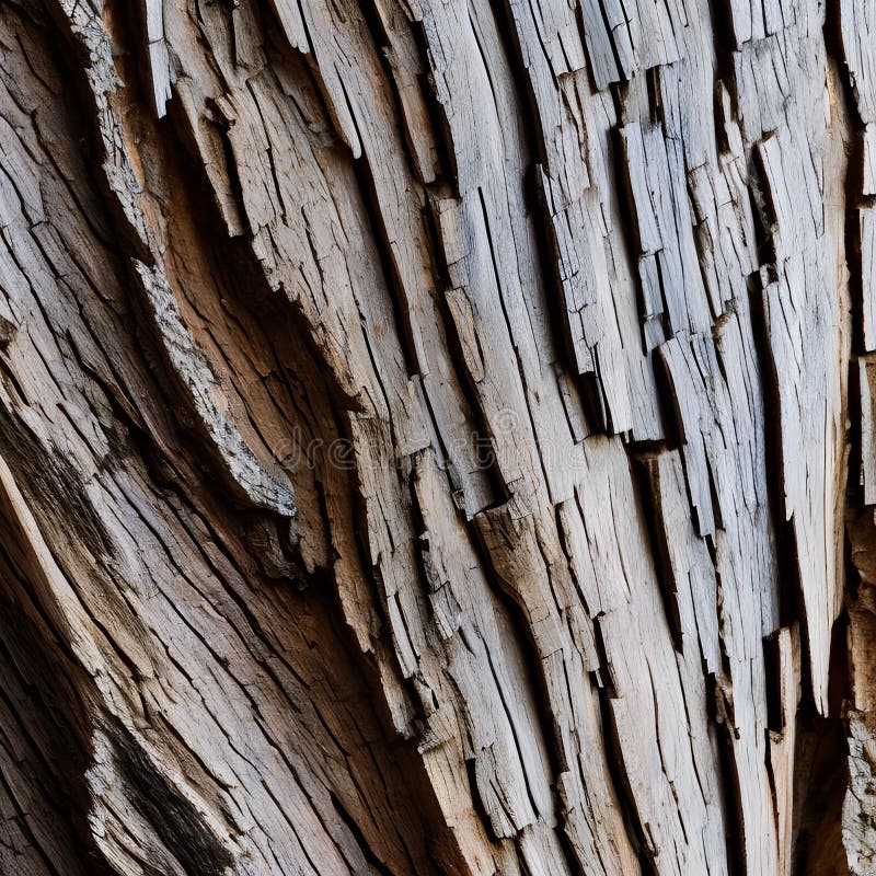 A Close-up View of a Textured Tree Bark, Revealing the Unique Patterns ...