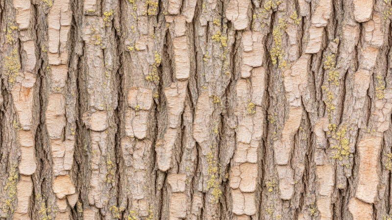 The Close-up View of Textured Tree Bark Showcases Detailed Patterns and ...