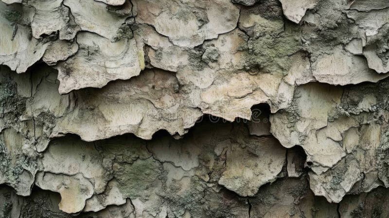 Close Up View of Textured Tree Bark Showing Layers and Cracks Stock ...