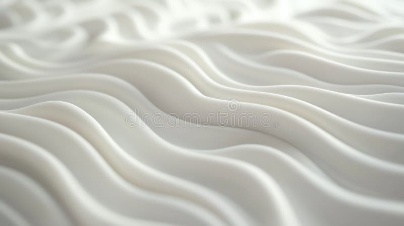 A Close-up View of a Textured, White Surface with Gentle, Curved Lines ...