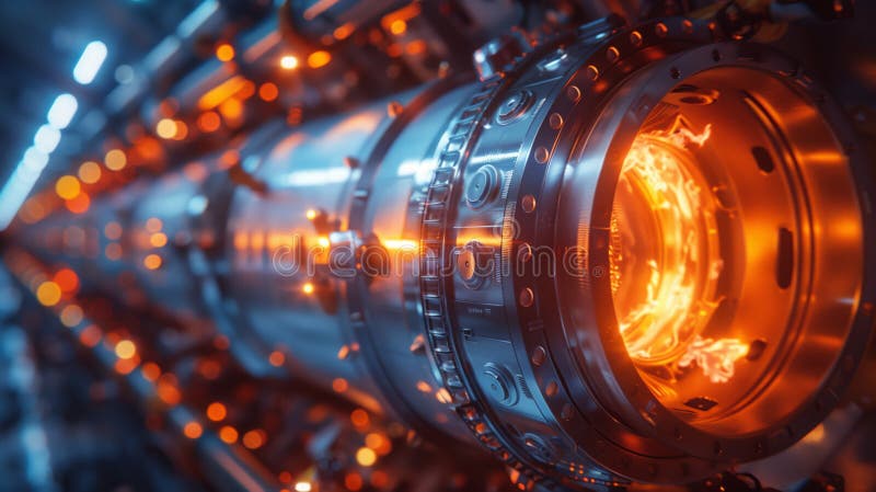 Close-Up View of Thermal Protection Systems on a Reusable Rocket Engine ...