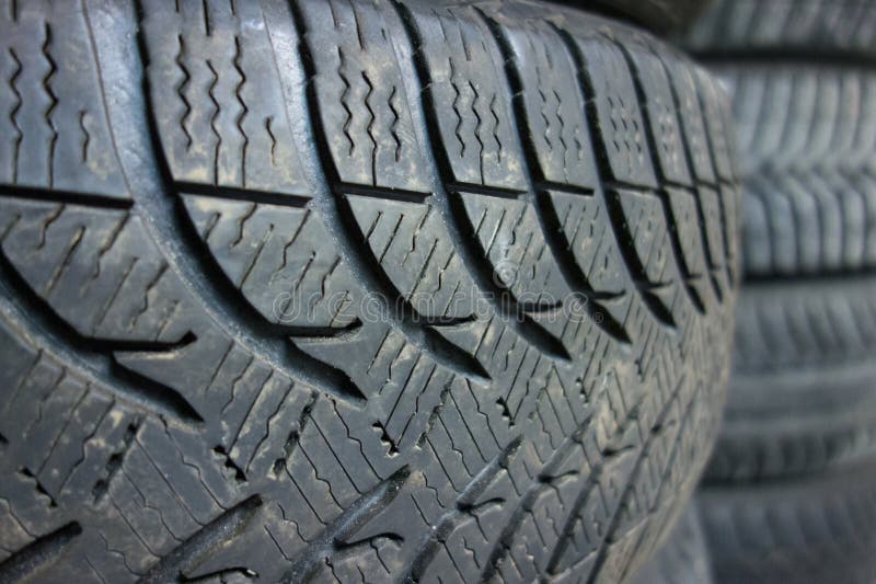 Close Up View of Tires in a Car Shop Stock Photo - Image of tire, stack ...