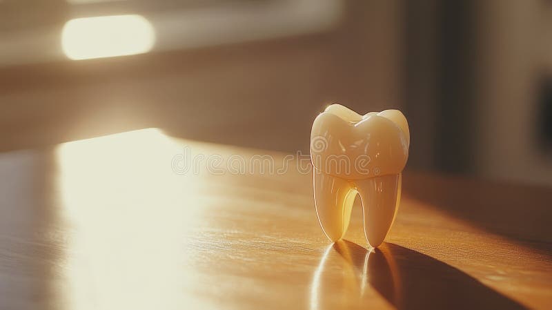 A Close Up View of a Tooth on a Dental Examination Table in a ...