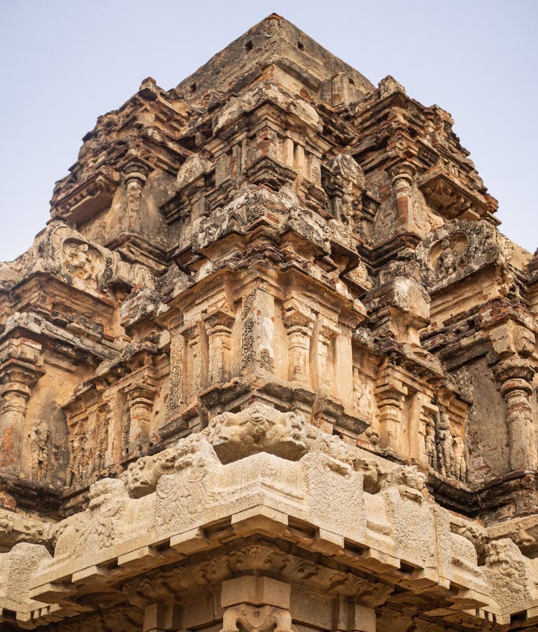Close Up View of the Top of a Structure in Hampi Editorial Photo ...