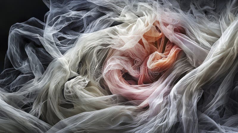 Close-up View of Translucent Layers in Artistic Studio Abstract ...