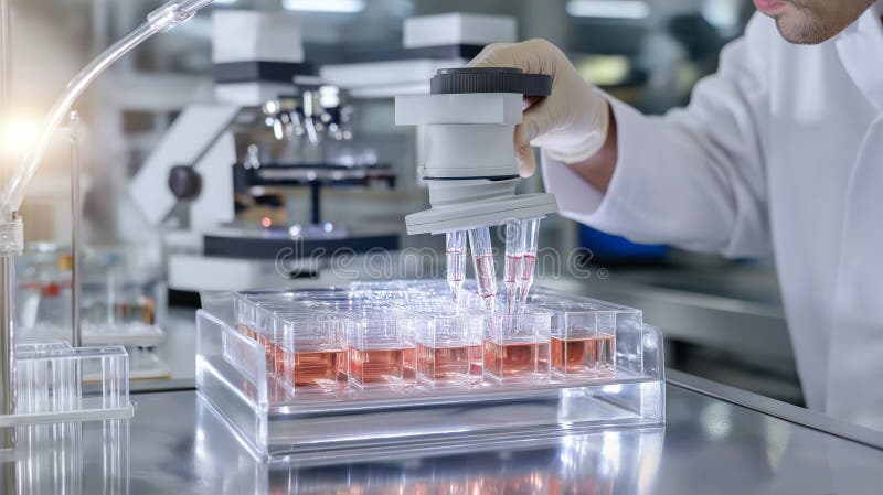 A Close-up View of a Transparent Digital Screen, with a Soft Blue Glow ...