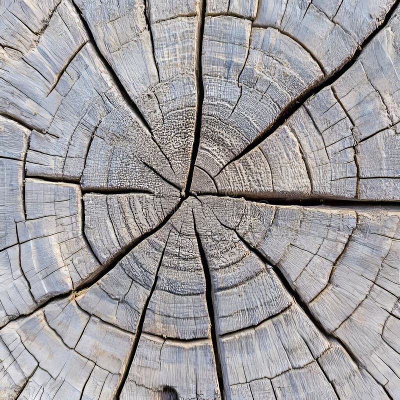 A Close-up View of Tree Rings that are Concentric in Nature, Displaying ...
