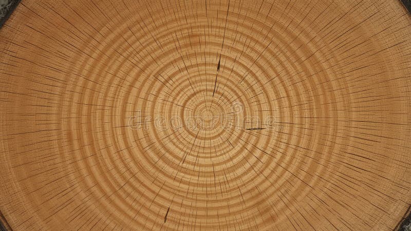 Closeup View of Tree Rings on a Cut Log Stock Illustration ...