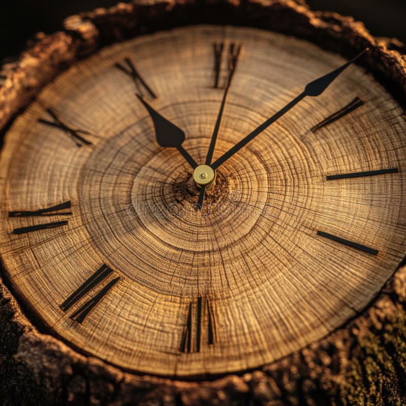 A Close-up View of Tree Rings Showcasing Annual Growth Patterns and ...