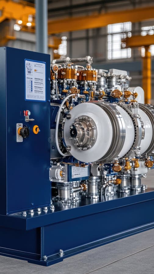 Close-up View of a Turbine Engine Part Showcasing Advanced Engineering ...