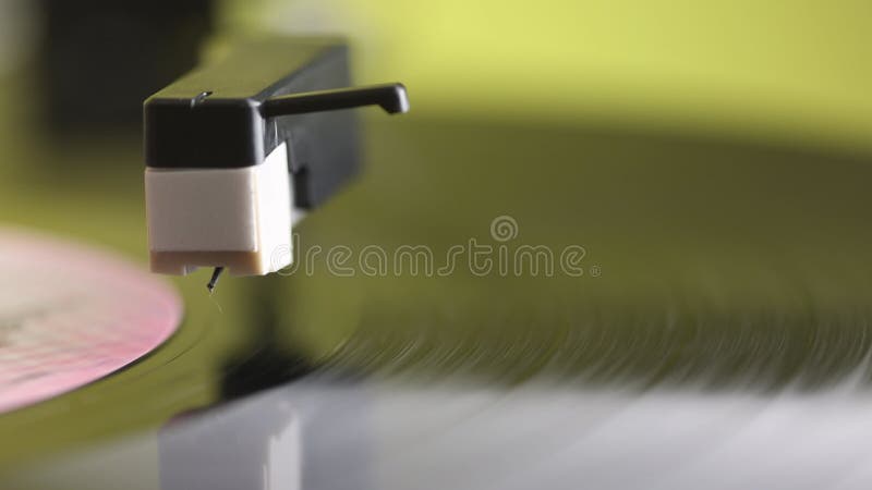 Turn Table with the Spinning Vinil Disc Stock Footage - Video of analog ...