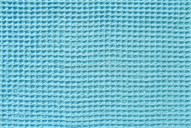 A Turquoise Waffle Fabric As Background, Textur Stock Image - Image of ...