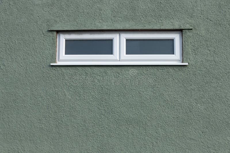 A Close Up View of Two Small White Windows Stock Image - Image of lenth ...
