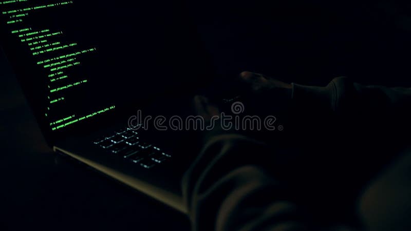 Close Up View of Typing Code. Stock Footage - Video of internet, linux ...