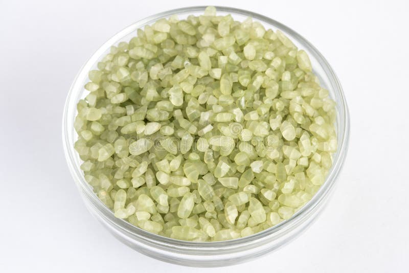 Uncooked Jade Pearl Rice in a Bowl Stock Image - Image of close ...