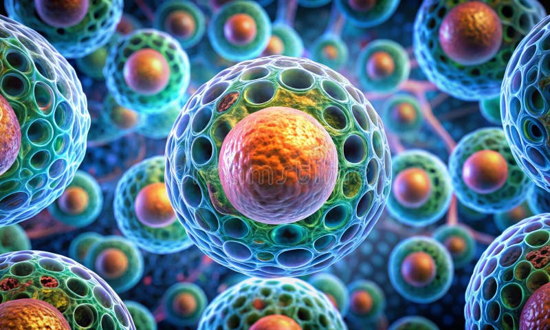 The World of Bacteria, Life and Interactions with the Environment Stock ...