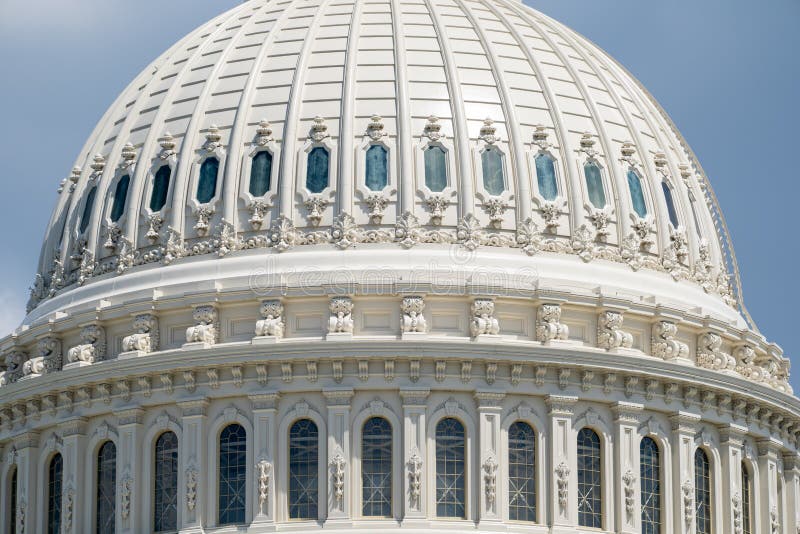 Close Up View of the United States Capitol Dome Stock Photo - Image of ...