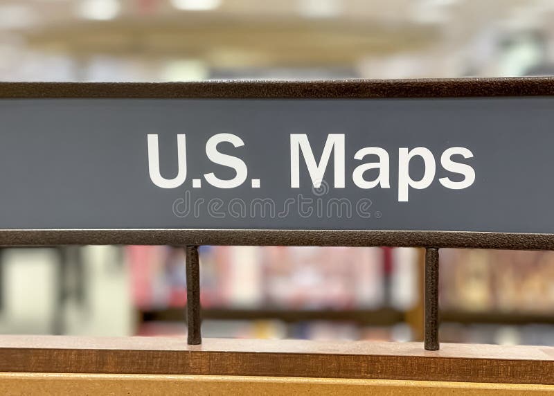 US Maps sign board stock image. Image of plaque, text - 242143301