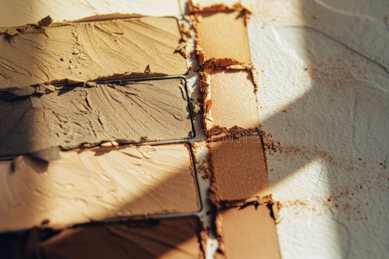 A Close-up View of Various Paint Samples on a Wall, Ideal for Interior ...