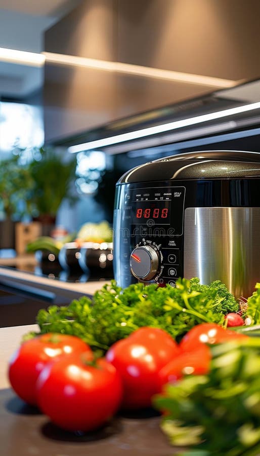 Close Up View of a Versatile Multi Cooker Appliance Displayed on the ...
