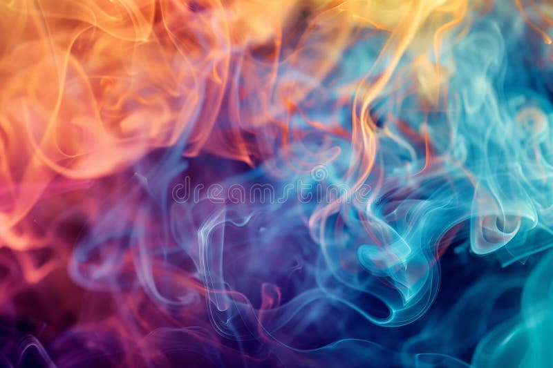Close Up View of Vibrant, Colorful Flames Flickering and Dancing with ...