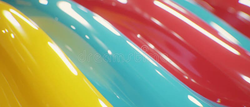 Vibrant Laminated Plastic with Glossy Finishes and Textured Waves in ...