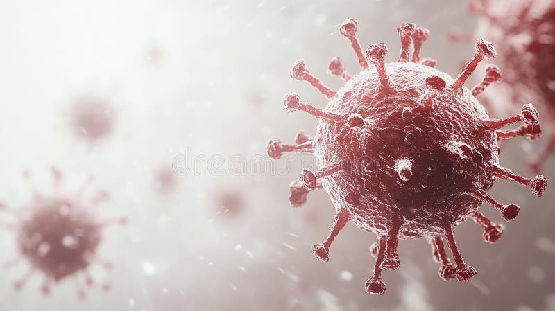 Close-up View of Virus Particles in a Scientific Environment ...