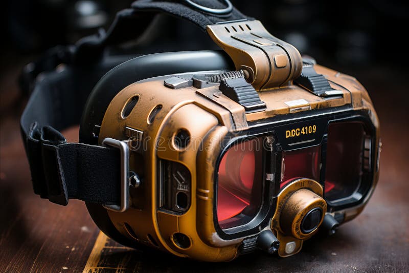 Close-up View of VR Glasses for Augmented Virtual Reality and Gaming ...