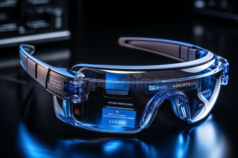 Close-up of VR Glasses for Augmented Virtual Reality Experience and ...