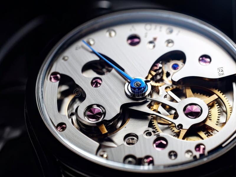 Close - up view of watch stock illustration. Illustration of wristwatch ...