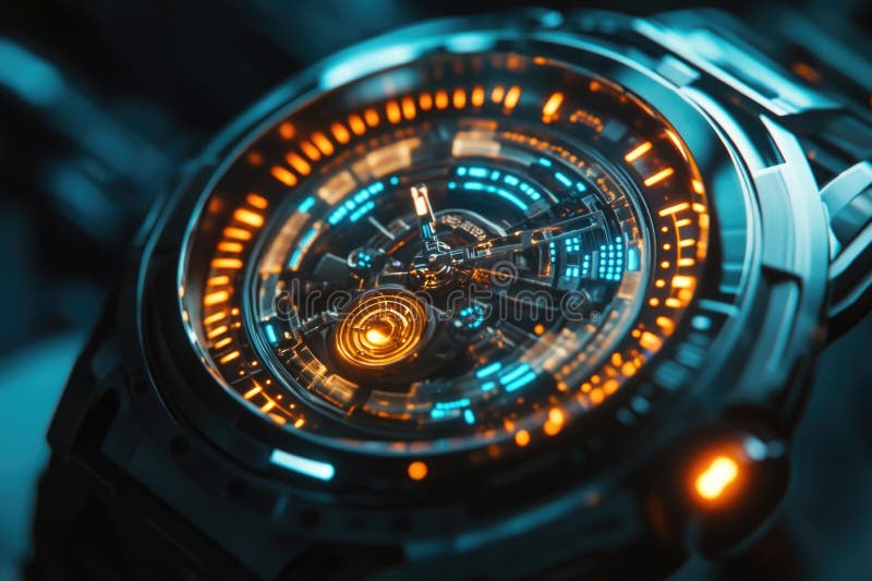 Watch on Table Close-up stock image. Image of casing - 378380775