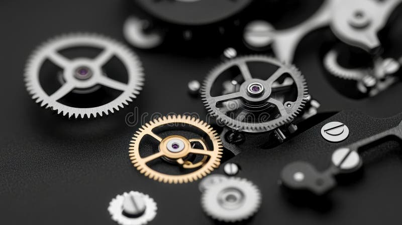 A Close-up View of a Watch S Intricate Inner Workings, Showcasing the ...