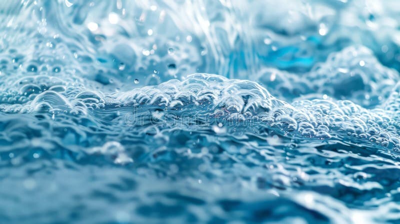 Close Up View of Water with Bubbles Stock Image - Image of formation ...