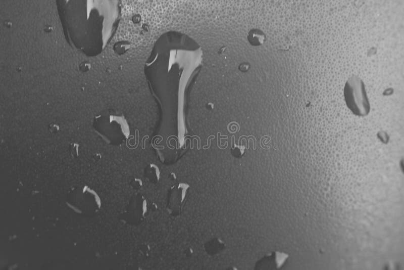 Close Up View of Water Droplets on a Grey Background Stock Image ...