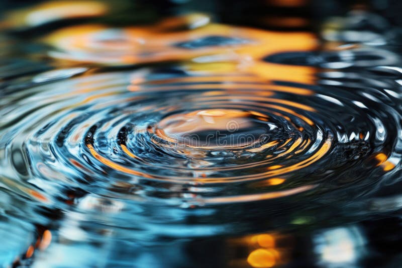 A Close-up View of Water Ripples on the Surface, Suitable for Use in ...