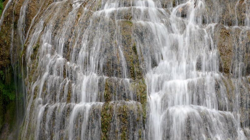 Close Up View of Waterfall. Silk Effect. Long Exposure. Time Lapse ...