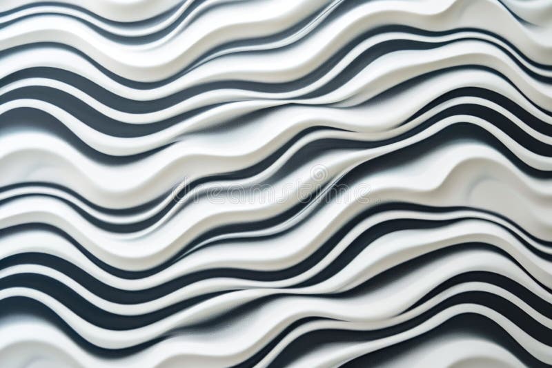 A Close-up View of a Wave Pattern on a Wall. this Image Can Be Used To ...